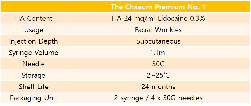 The Cheaum Premium filler | No.1, No.2, No.3, No.4 (from US$ 48/ea ...